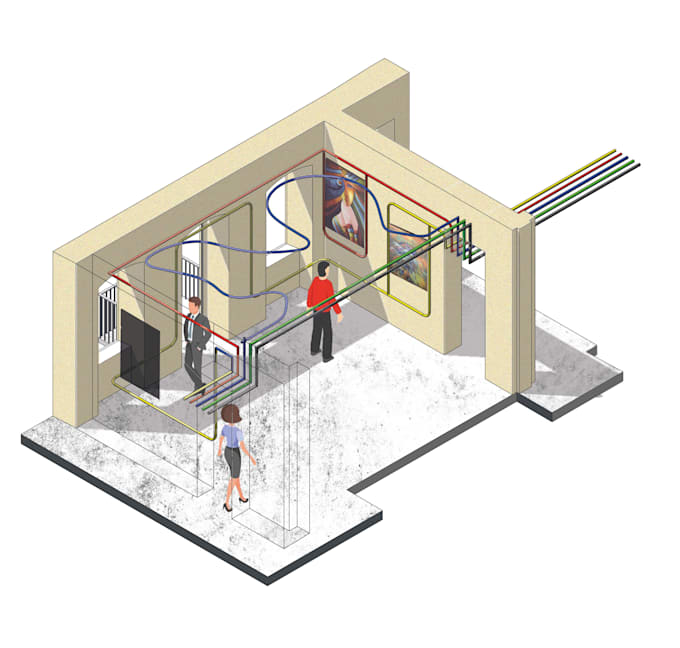 Do detailed axonometric rendering by Mahmutfatih | Fiverr