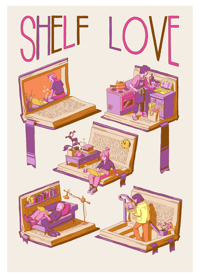 Create a vibrant bespoke illustration for your business by ...