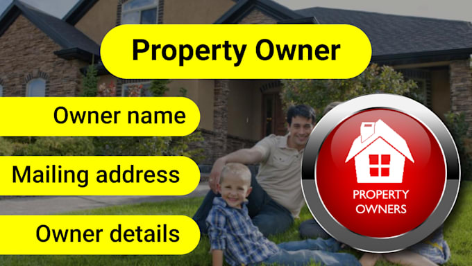 Provide property owner name and mailing address for real estate by ...