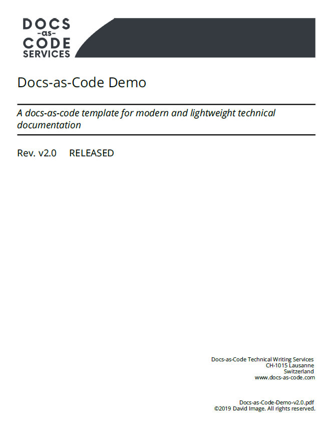 Create modern user guides and product documentation by Docs_as_code ...