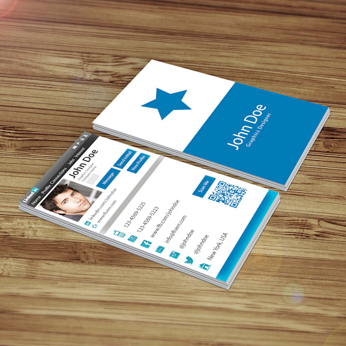 Convert your linkedin into elegant business card by Grapkisdesigner ...