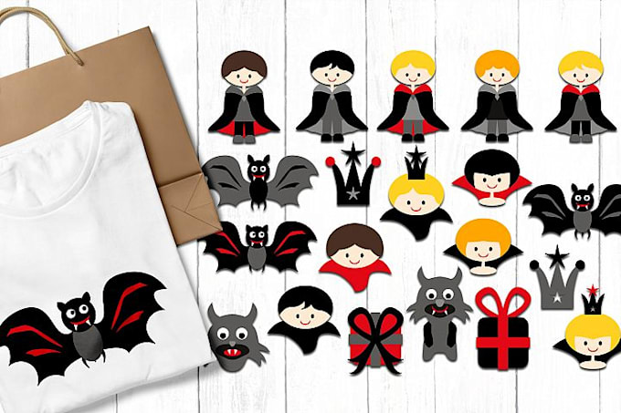 Provide vampire boys halloween clip art illustrations by Haddi37463 ...