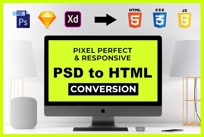 Convert Your Psd To Html Using Bootstrap 4 By Webdevsolution Fiverr