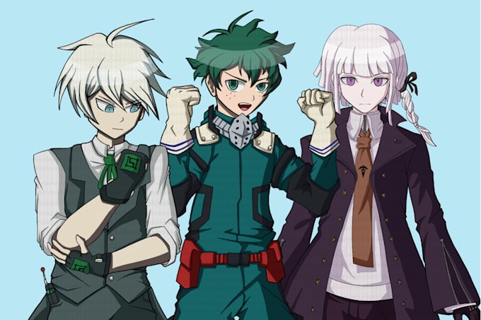 how to draw danganronpa style