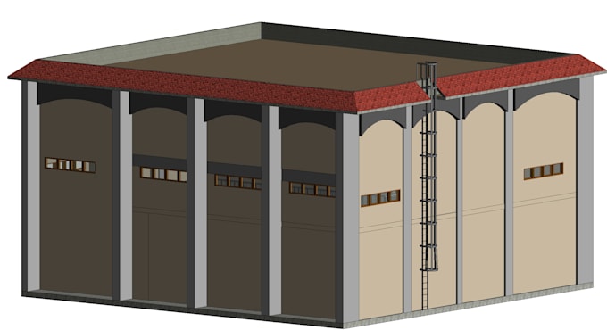 Factory design on revit by Mohamedmousa200 | Fiverr