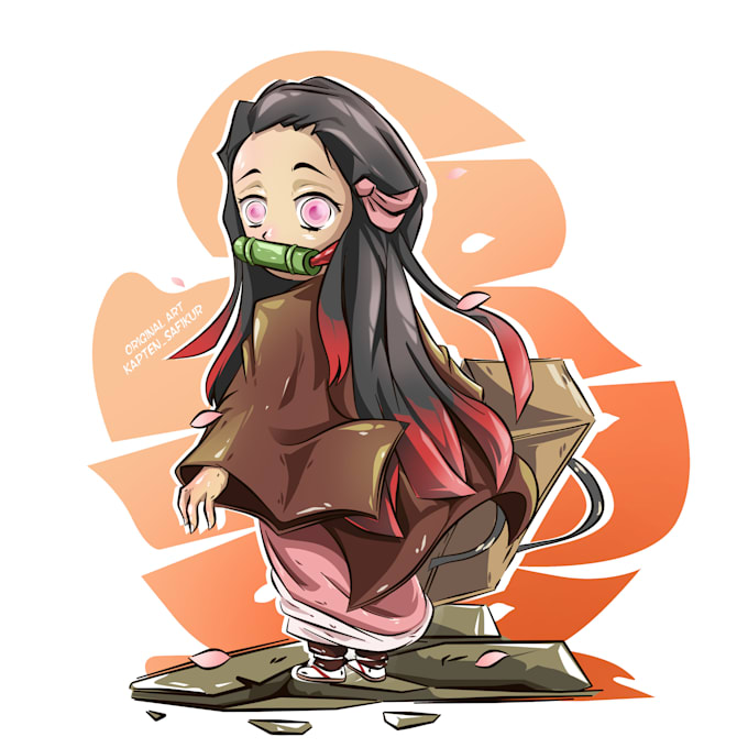 Draw your favorite anime in chibi style for your needs by Kapten ...