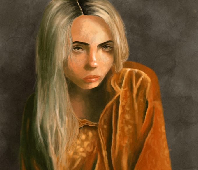 Draw a portrait based on a picture by Zaminahumla | Fiverr