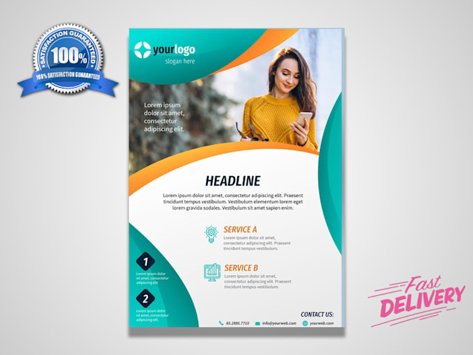 Design a professional quality flyer by Sumaiadesigner | Fiverr