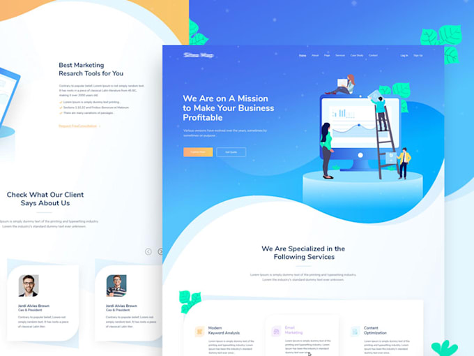 Design landing page and website ui ux design for you by Washi7 | Fiverr