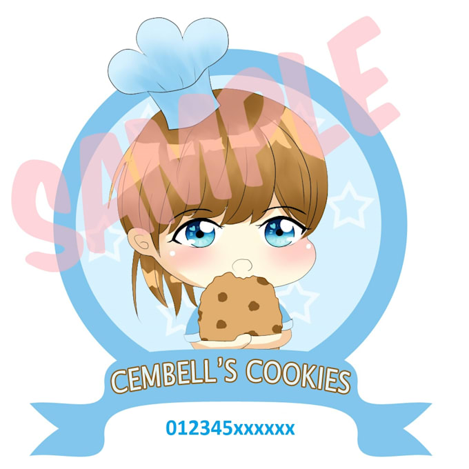 Draw logo design from chibi anime for you by Penyu_art | Fiverr