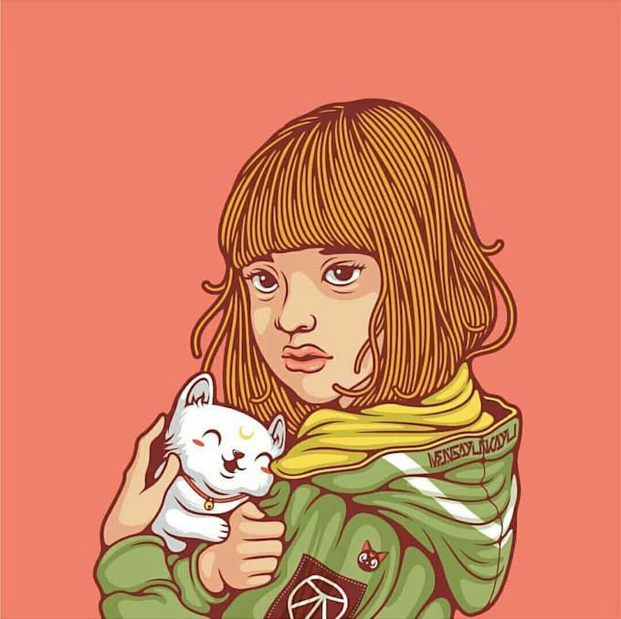 Create awesome and unique cartoon vector portrait for you by ...