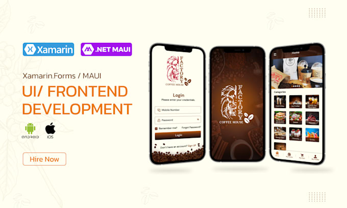 Design xamarin forms or maui ui ux for ios android uwp by Bk_2009 | Fiverr