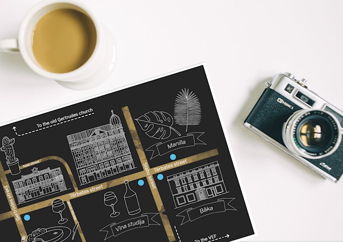 Create unique and cool looking map by Krissmildzers | Fiverr