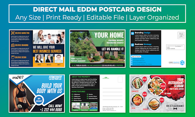 Design postcard, promotional direct mail eddm, poster, flyer, mailer by ...