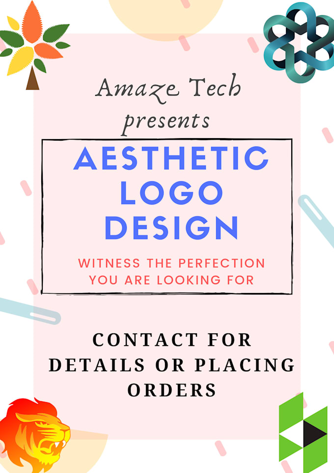 Create an aesthetic logo for you reflecting the brand by Amaze_tech ...