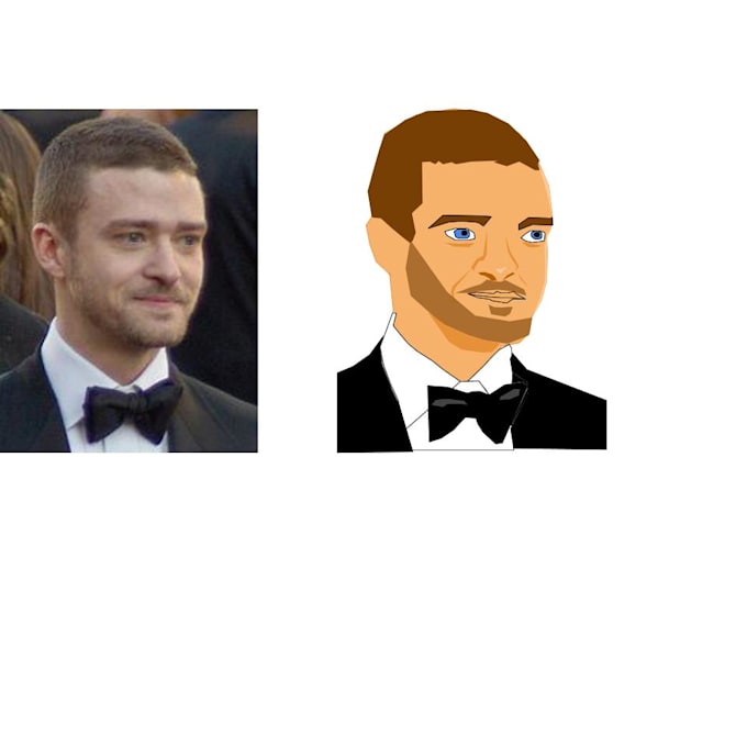 Create a digitally traced photo of your face by Idochickenstuff | Fiverr