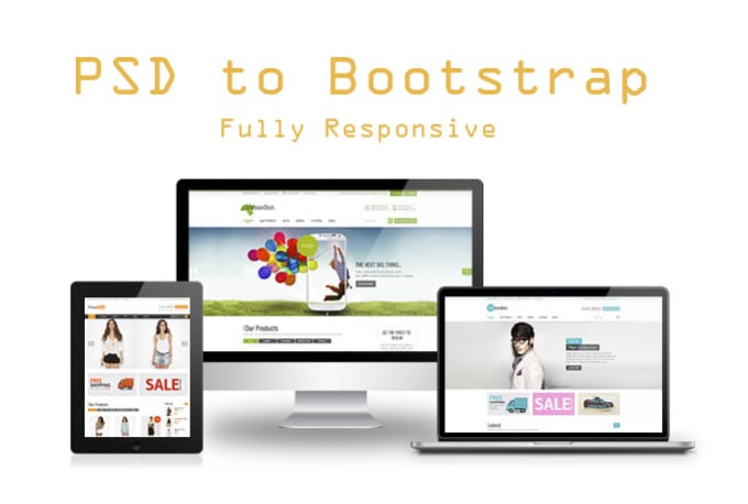 Convert psd to bootstrap template by Ovithakur | Fiverr