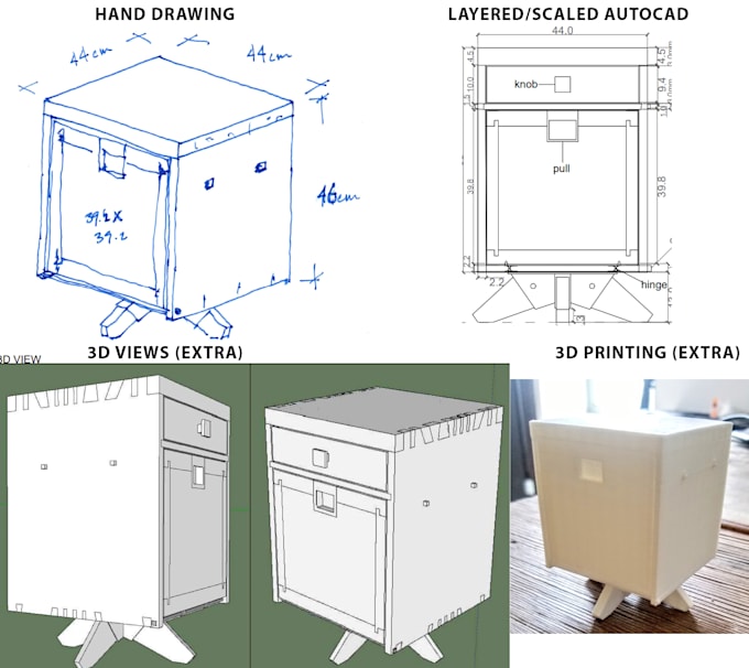 Convert your sketch, hand drawing into a layered, scaled autocad ...