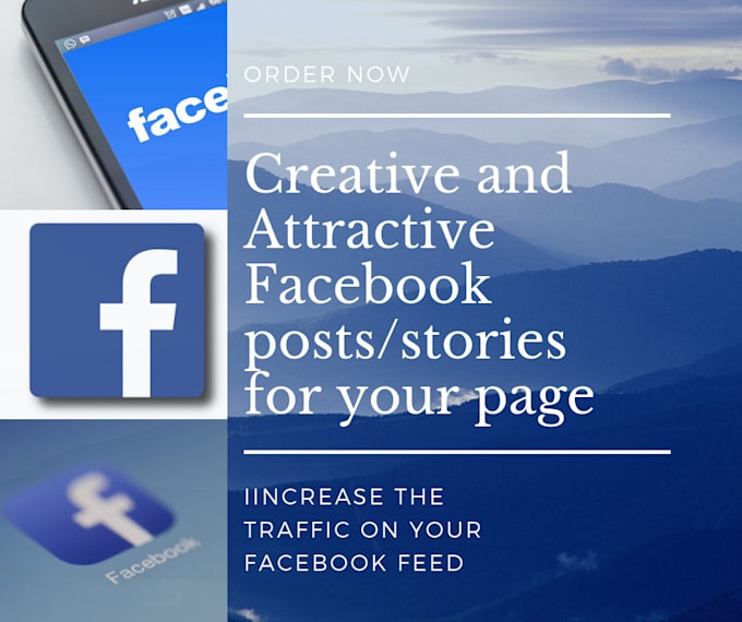 Create 5 creative and attractive facebook posts and stories by ...