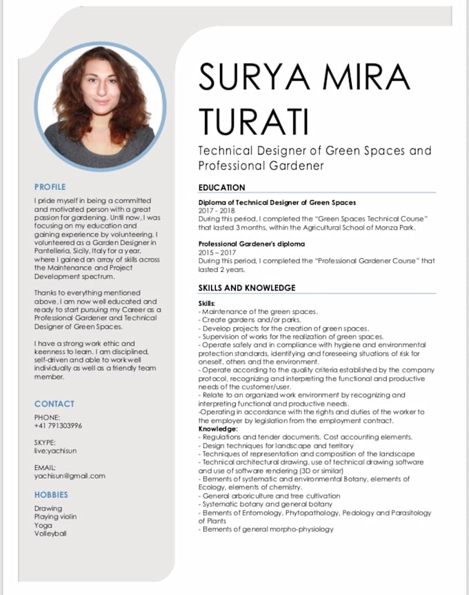 Write your curriculum vitae or cover letter by Stasadjordjevic | Fiverr