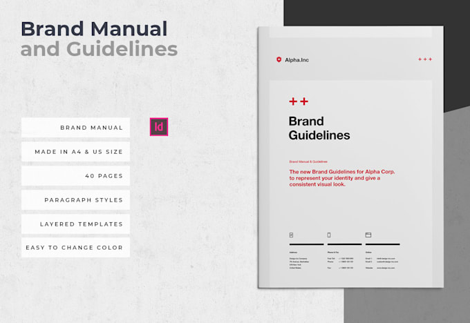 Design a full brand visual guideline by Zainkamboh24 | Fiverr
