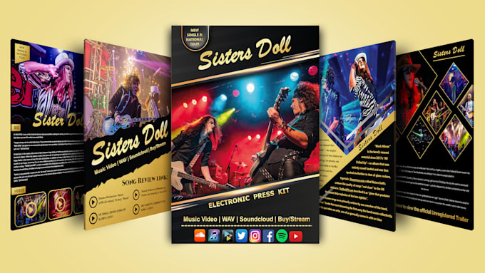 Design clickable media kit, epk, one sheet, press release by ...