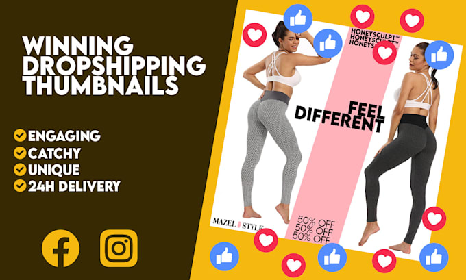 Creare miniature pubblicitarie per facebook per prodotti dropshipping
