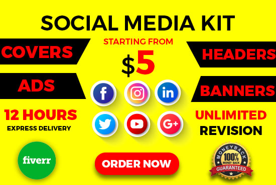 Design marketing killer facebook instagram and others social media kit ...