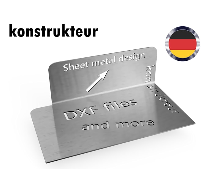 Create dxf files of sheet metal parts for laser cutting by Konstrukteur ...