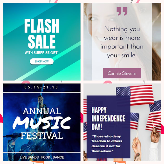 Design professional facebook instagram linkedin post images by ...