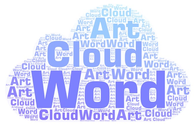 Design word cloud art with any shape by Slendy4514 | Fiverr