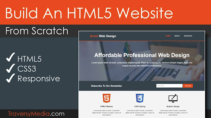 Design website using html css javascrips and bootstrap by Sirtaj_ali ...