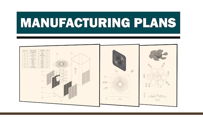 Create cad drawings and manufacturing plans by Danistifire | Fiverr