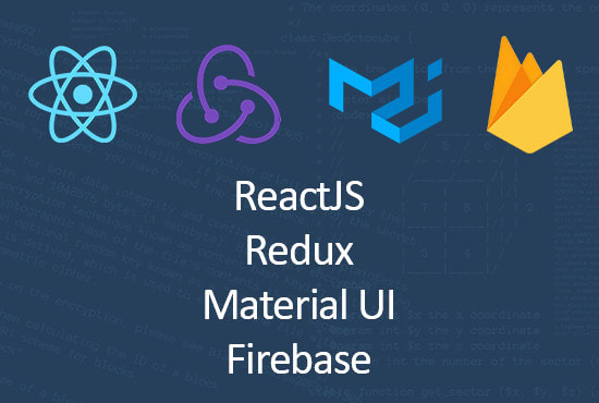 Create a web app with reactjs, redux, materialui, firebase by Raza_programmer | Fiverr