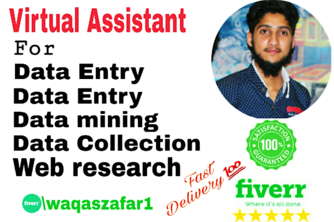 Be your virtual assistant for data entry, data mining, copy paste, web research by Waqaszafar1 ...