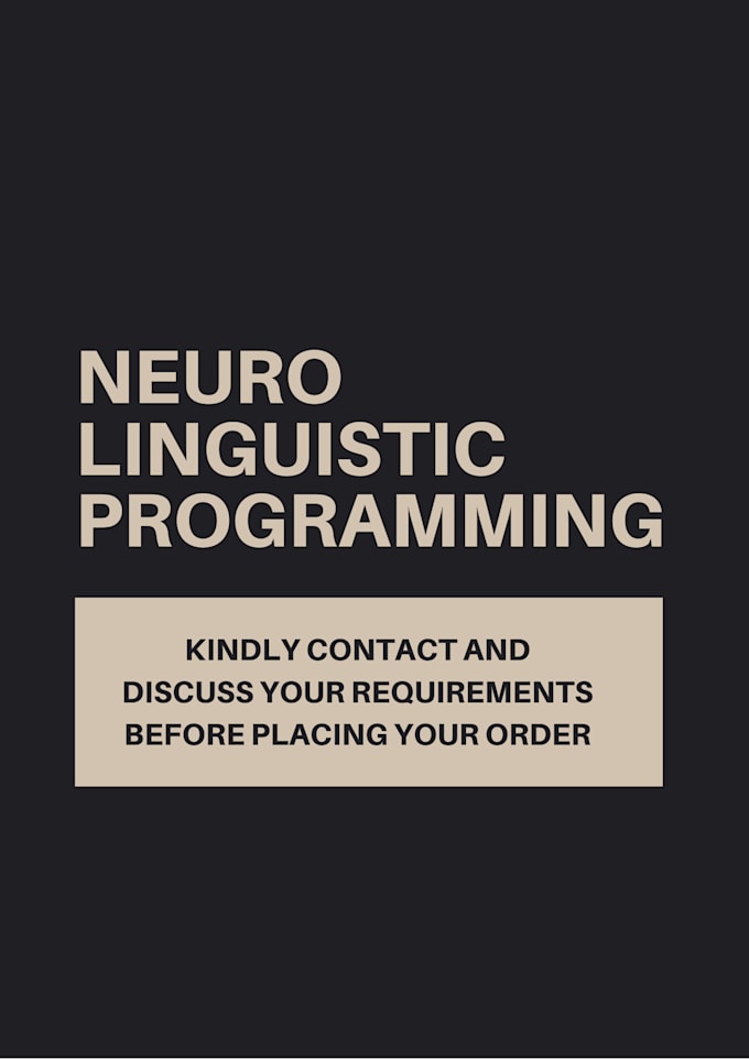 Create neuro linguistic programming nlp training course by Syedusman90x ...