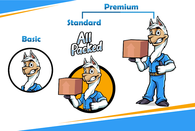 Draw modern cartoon character, and mascot logo design by Logo_star50 ...