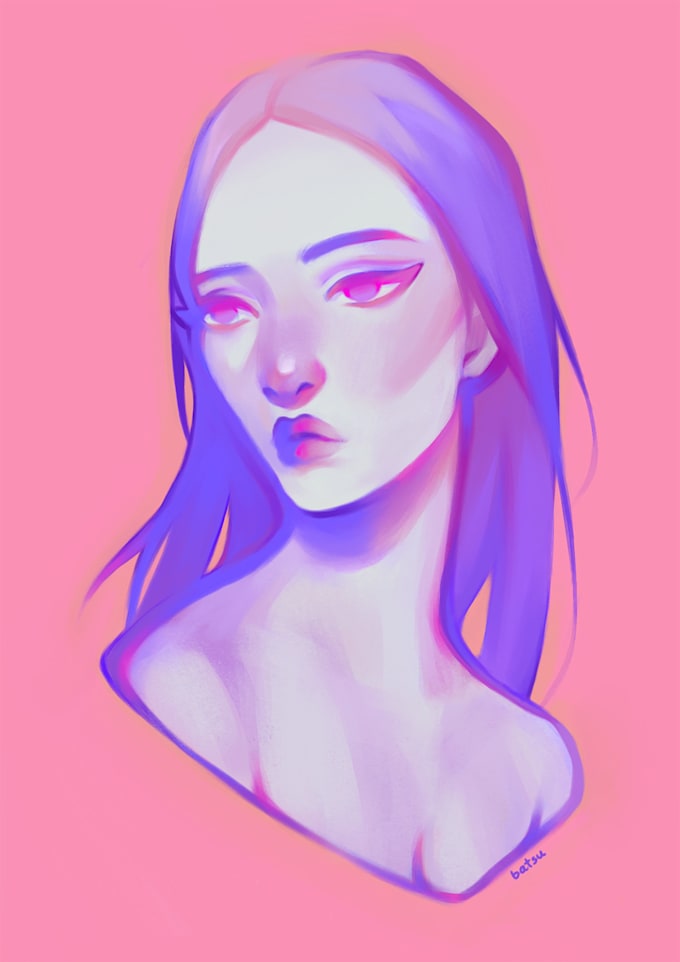 Draw a digital character for you by Batsunozuchi | Fiverr