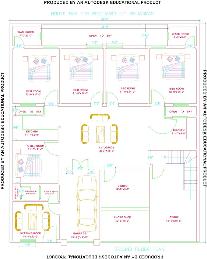 Do perfect drawings for your standard living home by M_jahangir1989 ...