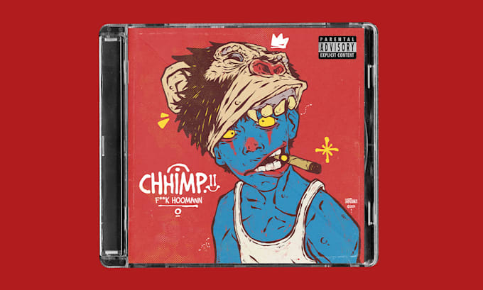 Design you illustrated full color and aesthetic album cover by ...