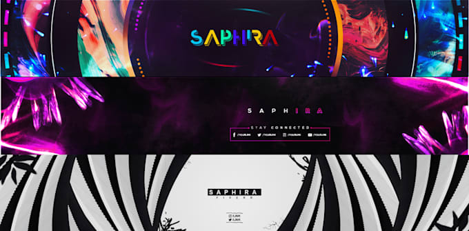 Design a professional eye catching custom youtube banner by ...