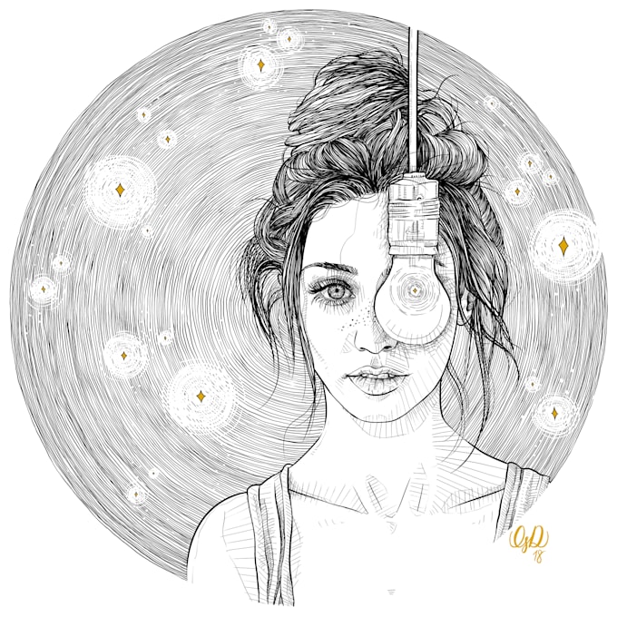 Draw you very detailed portraits by Csavajdadora | Fiverr