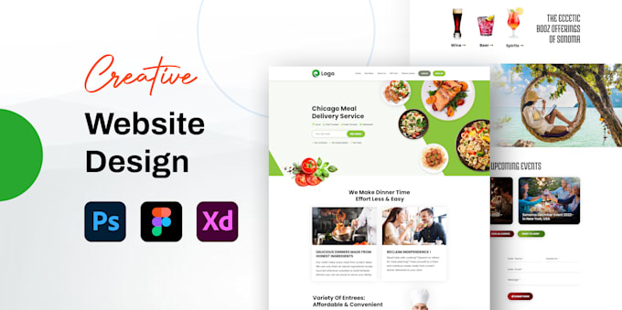Create modern website design using figma or photoshop by Tanveerapon ...