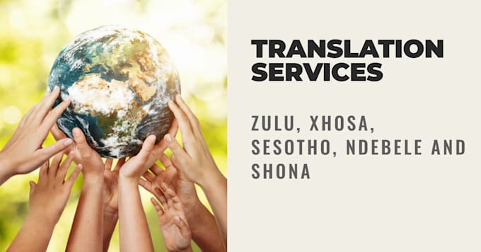 Translate from english to zulu,xhosa,sesotho and ndebele by Blemokoena ...