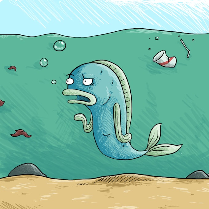 Draw funny cartoon character, animal, caricature by Erainoyuuki | Fiverr