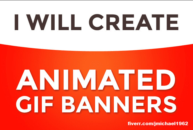 Created animated gif banner ads, header, social media banner, social ...