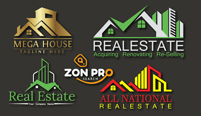 Design professional unique real estate logo by Ontimlove2 | Fiverr
