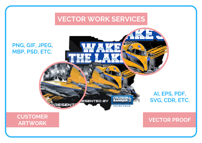 Redraw detail vector illustration tracing, your image logo by ...