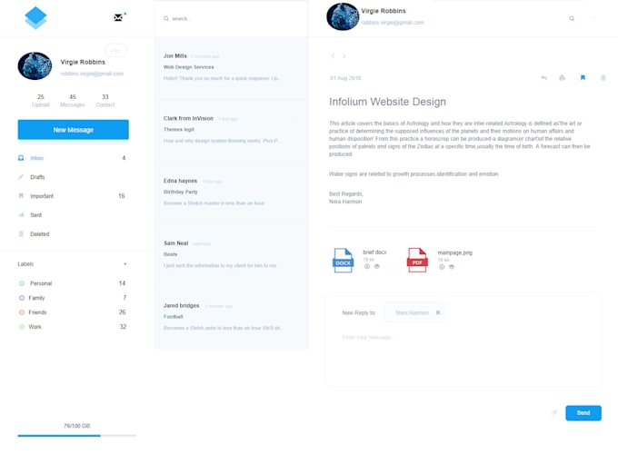 Convert psd to html css by Shalinjirawla | Fiverr