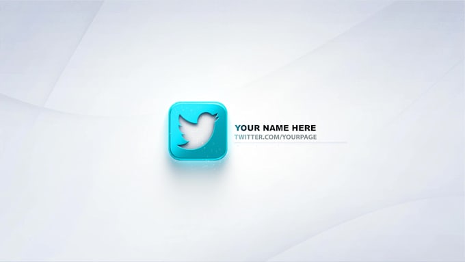 Create custom twitter intro video animation full hd by Artdesignstd ...